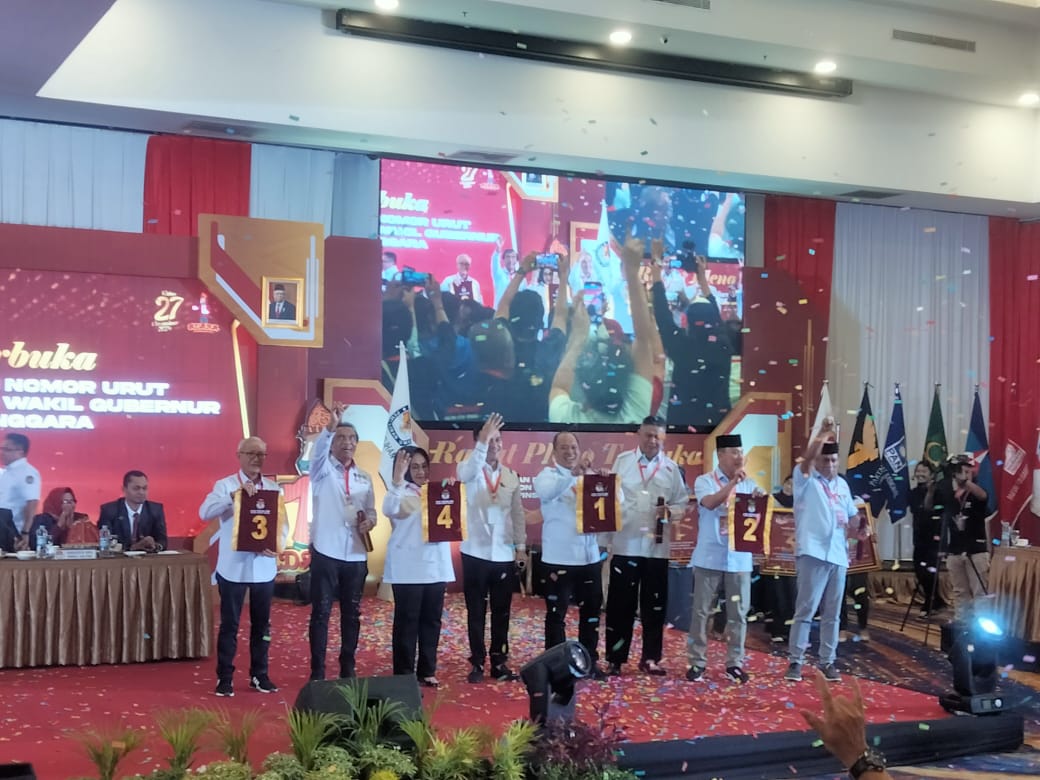 Resmi Ditetapkan, Ini Nomor Urut Cagub Sultra – topiksultra.com